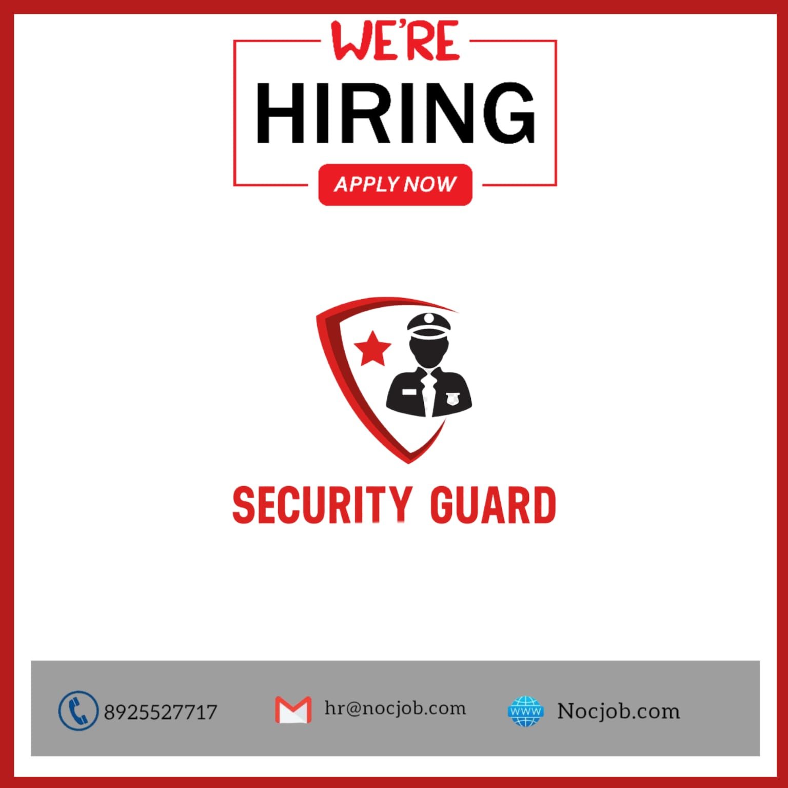 SECURITY GUARD - National & Overseas Consultancy