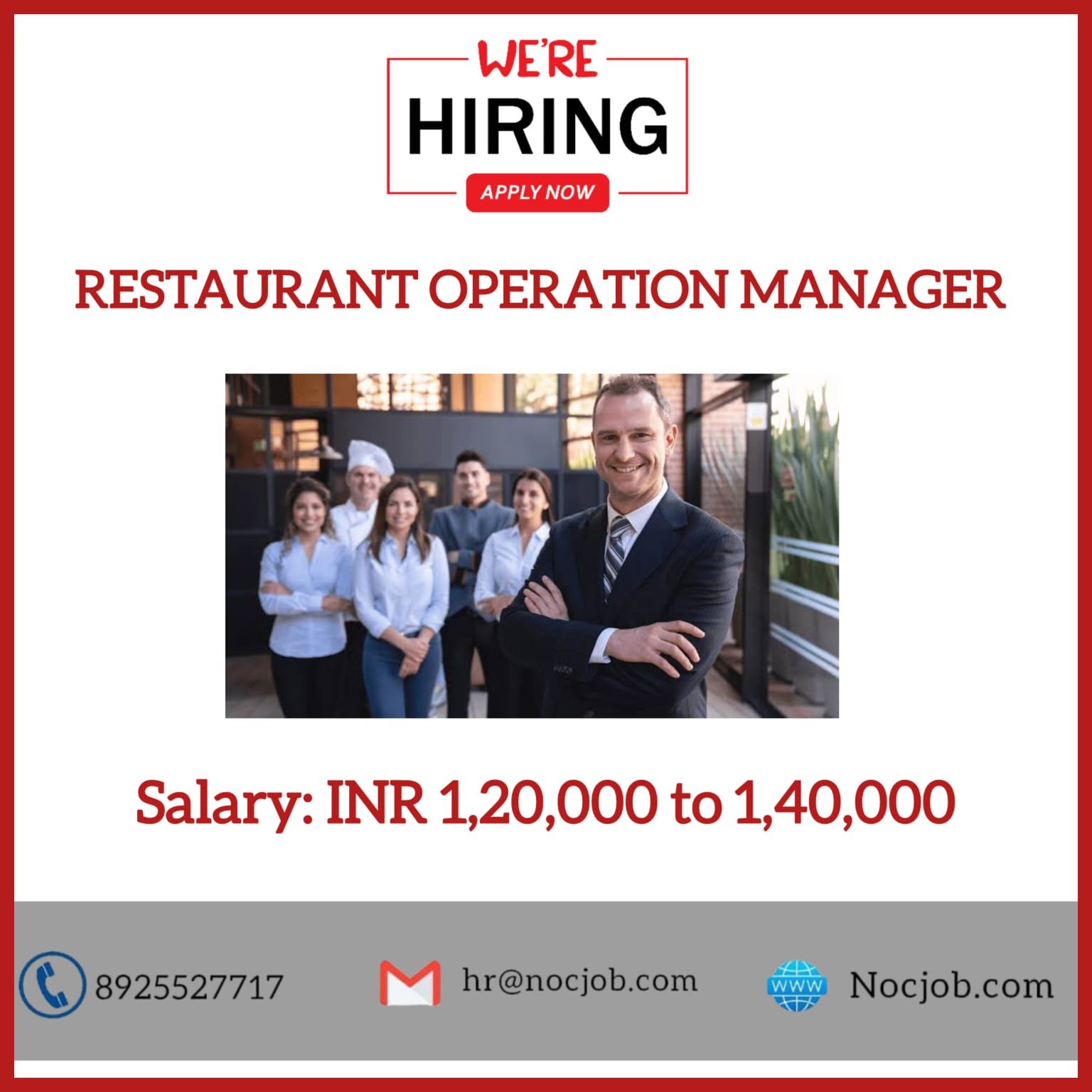OPERATION MANAGER - National & Overseas Consultancy