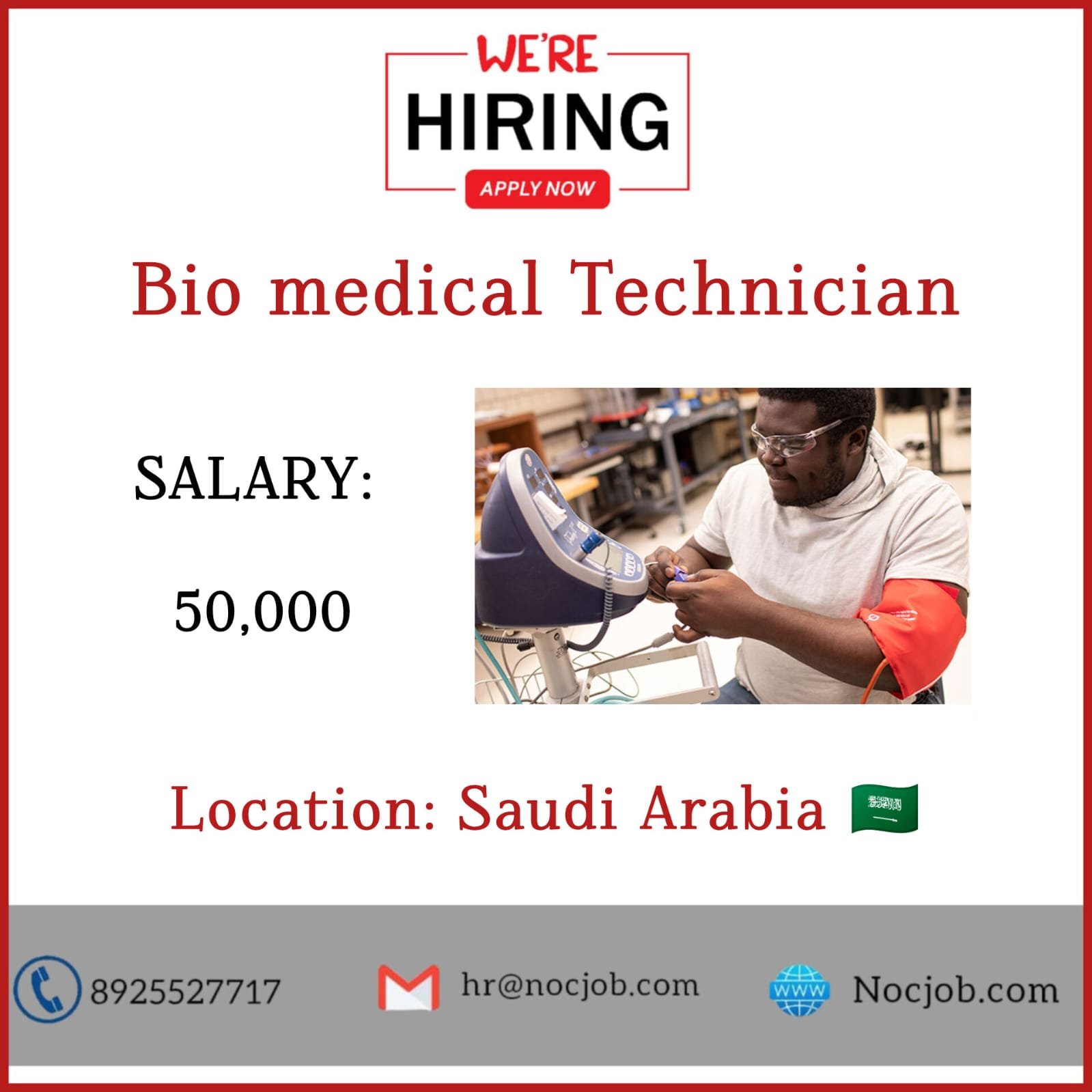 BIO MEDICAL TECHNICIAN - National & Overseas Consultancy